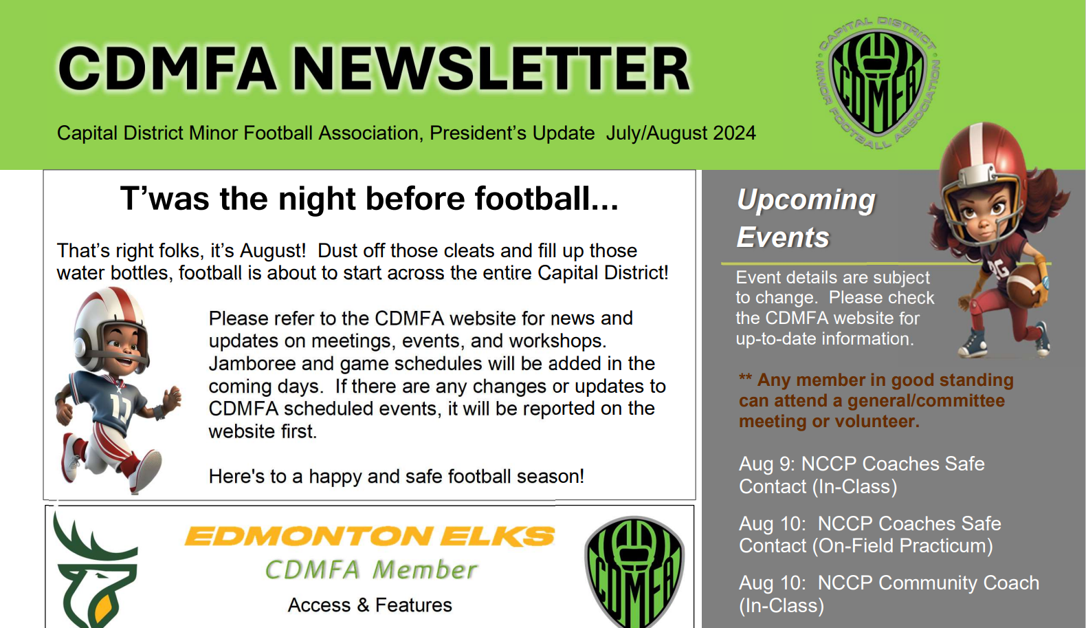 Capital District Minor Football Association : Website by RAMP InterActive
